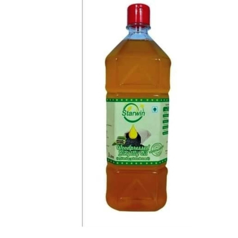 Cold Pressed Natural Virgin Gingelly Oil (Virgin, Chekku / Ghani) - 1 Litre