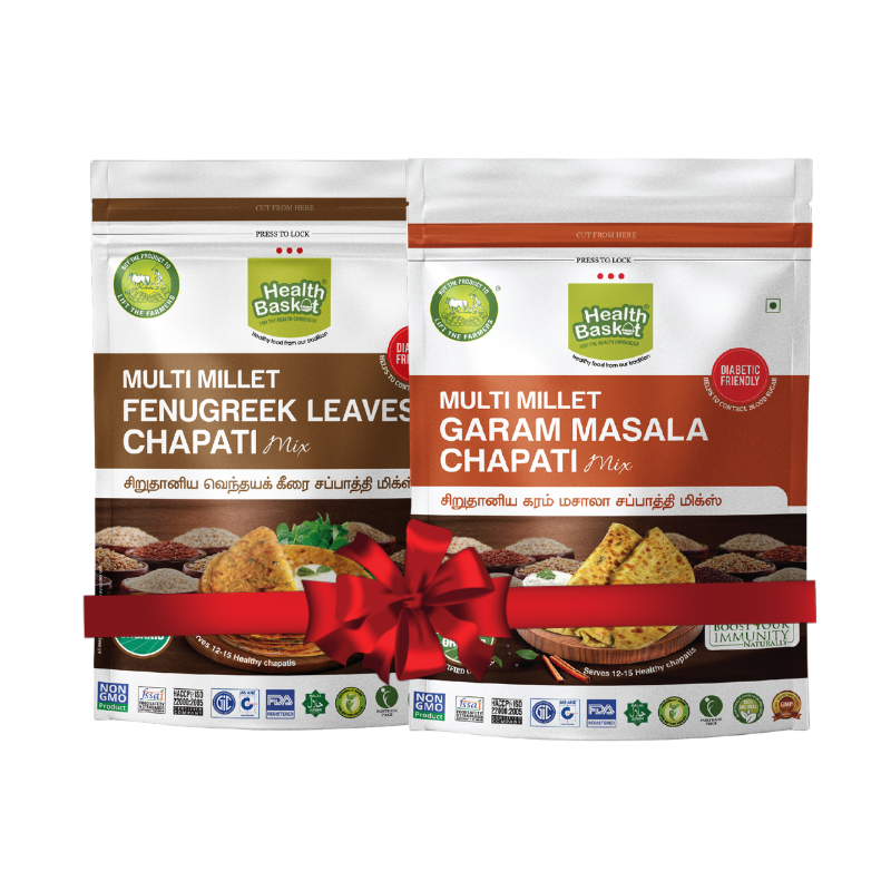 MULTI MILLET FENUGREEK LEAVES CHAPATI & GARAM MASALA CHAPATI MIX COMBO ...