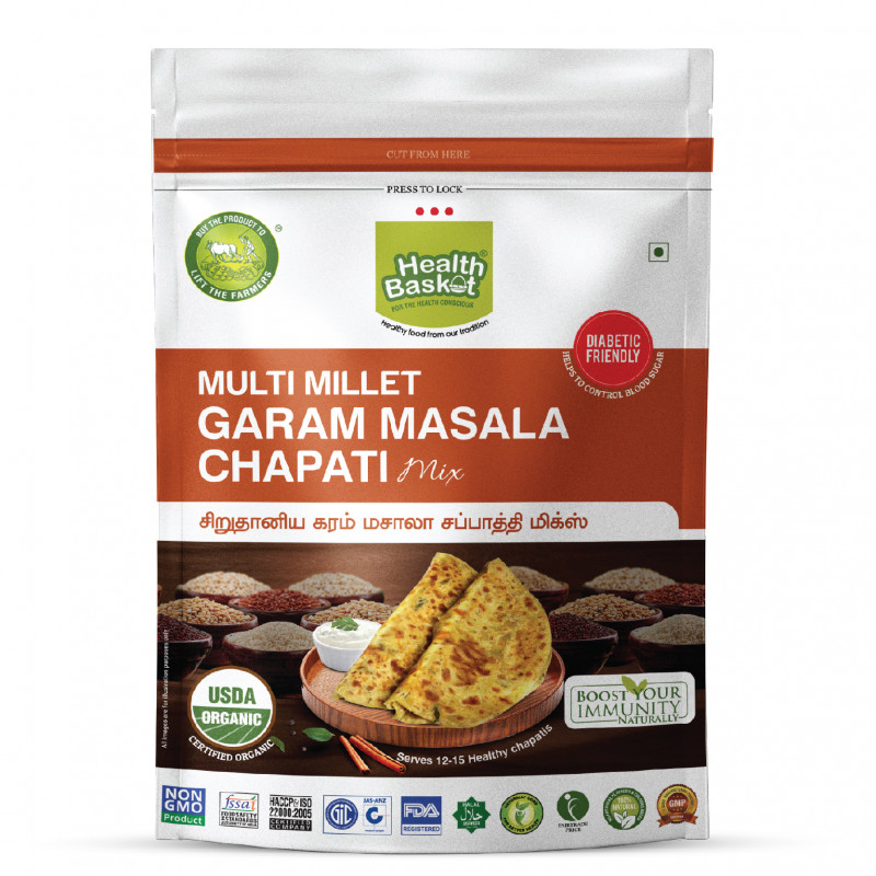 MULTI MILLET FENUGREEK LEAVES CHAPATI & GARAM MASALA CHAPATI MIX COMBO ...