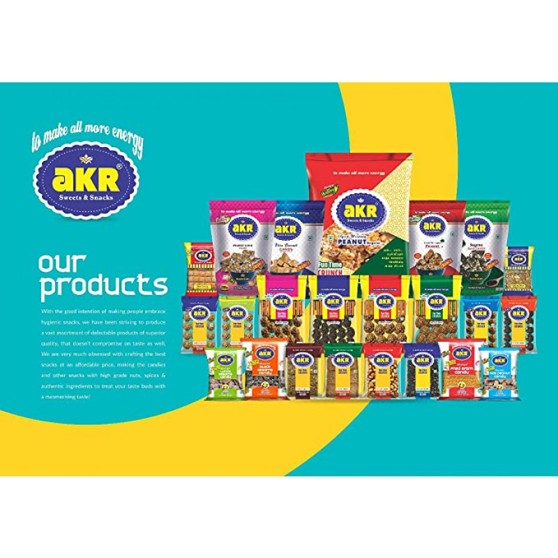 AKR - Peanut Gold Elaichi Flavour Candy, Pack of 4 x 200 Grams (800 ...