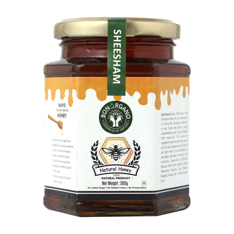 Bon Organo Sheesham Natural Honey, 300Gms