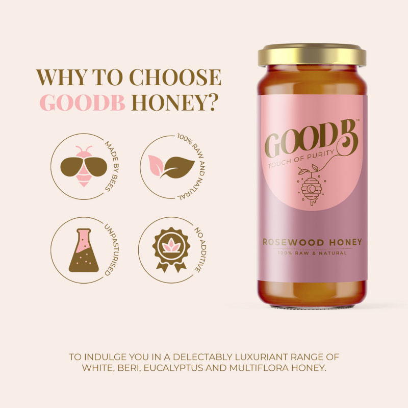 Pure NMR Tested GoodB Rosewood Honey- 500G
