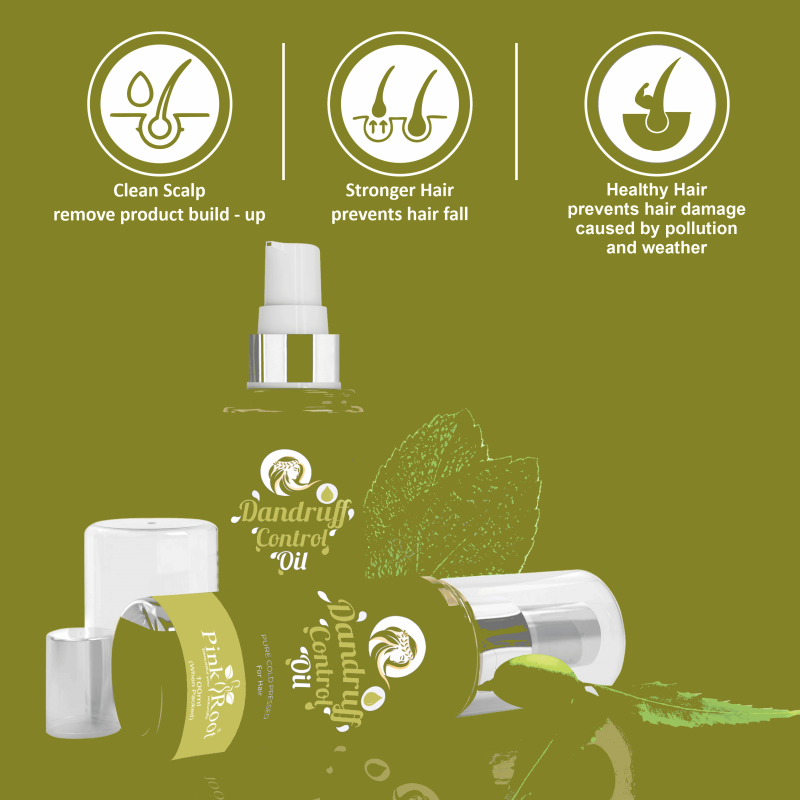 Pink Root Dandruff Control Oil |Dandruff Reduction, Prevents Itching ...