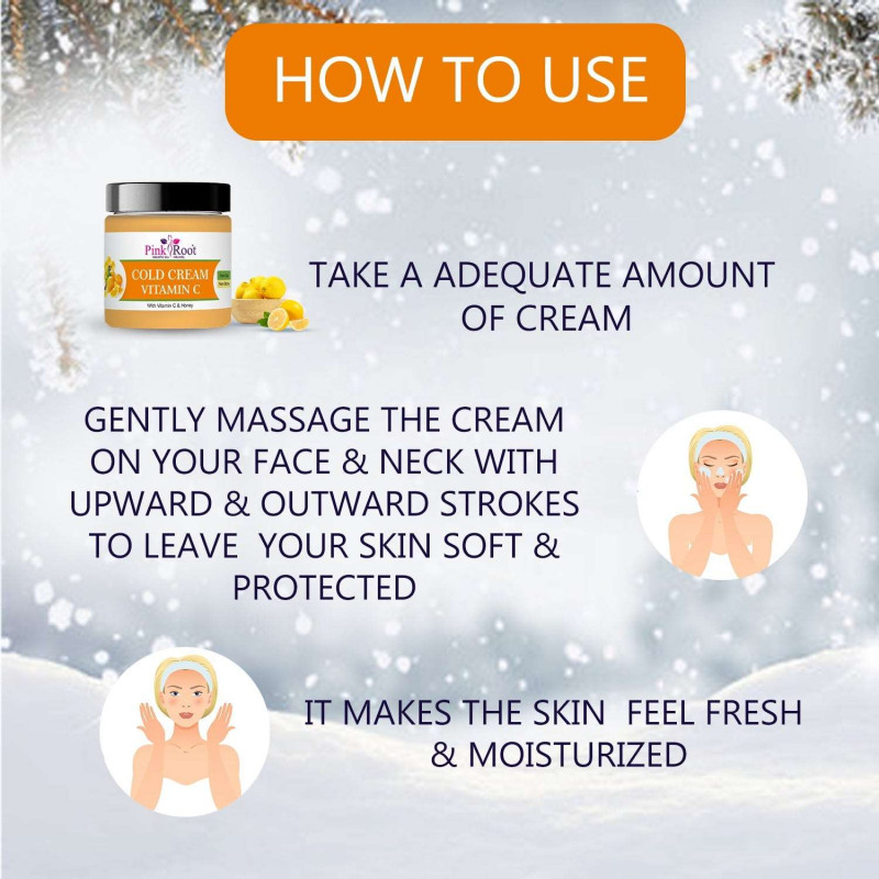 Pink Root Vitamin C Nourishing Cold Cream 100gm, for Intense ...