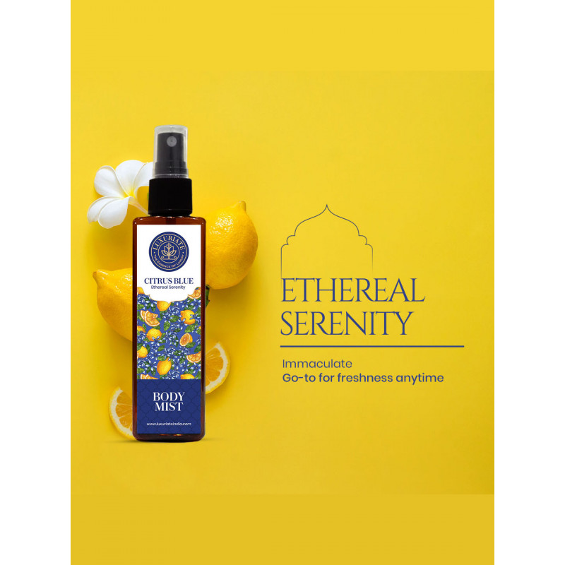 LUXURIATE Citrus Blue Mist Fragrance Body Mist - 100g