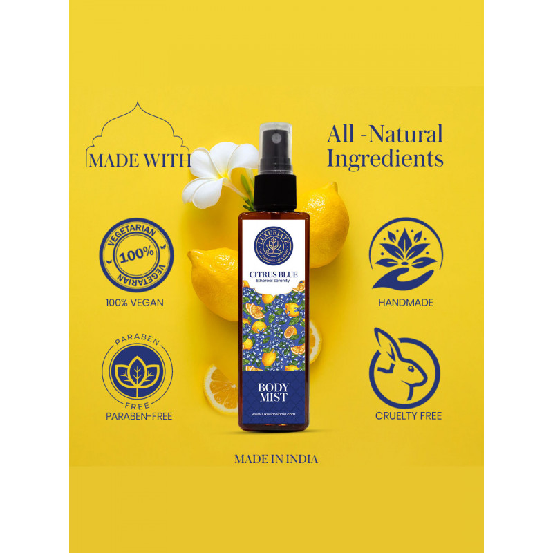 LUXURIATE Citrus Blue Mist Fragrance Body Mist - 100g