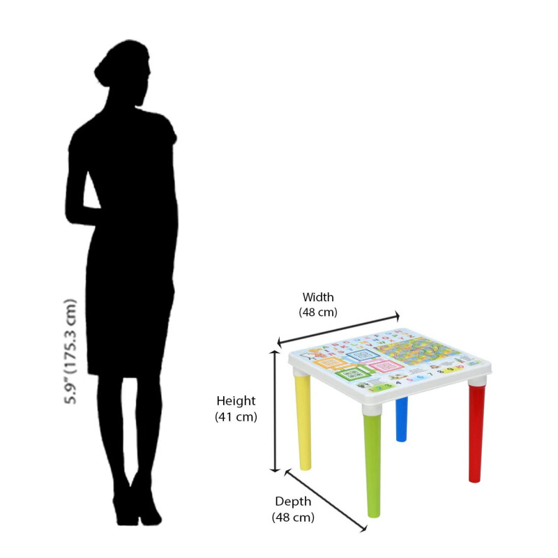 Nilkamal Genius Ludo Game Table for Kids | Toy Table |Study Table ...