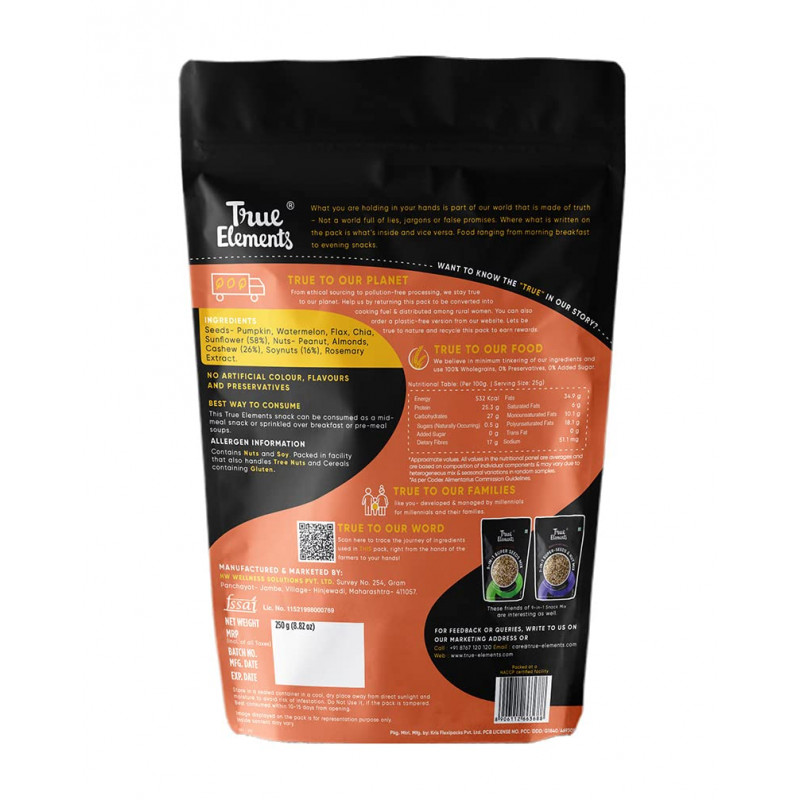 True Elements 9 in 1 Snack Mix 250g - Nuts and Seeds Mix | Mix Seeds ...