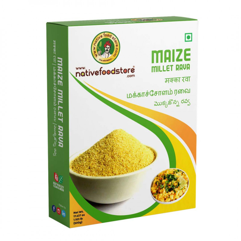 Nativefoodstore Nutritious Makkacholam (Corn Rava) Mix | Healthy Maize ...