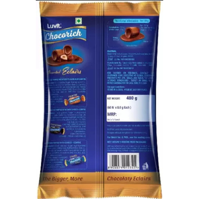 LuvIt Chocorich Assorted Eclairs Chocolate Birthday Pack | Hazelnut ...