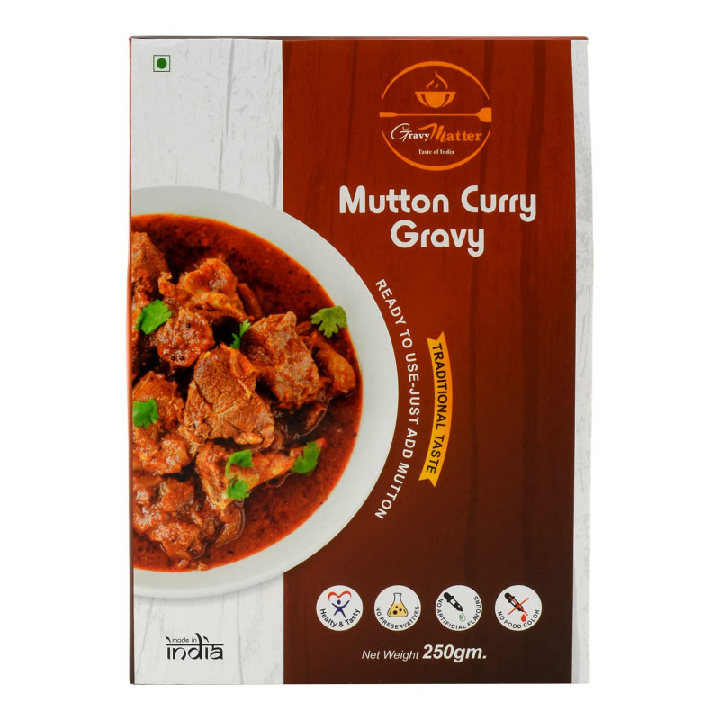 GravyMatter Mutton Curry Gravy, Pre-cooked, Ready-to-use | Easy and ...