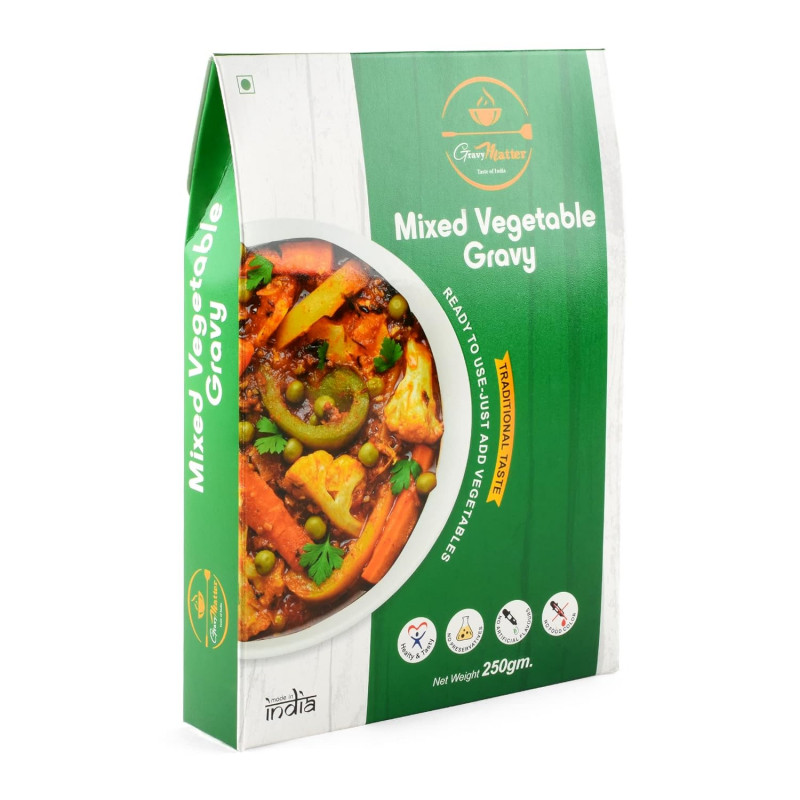 GravyMatter Mixed Vegetable Gravy, Pre-cooked, Ready-to-use | Aromatic ...