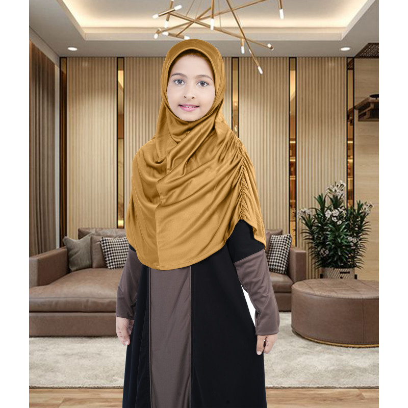 Mehar HIJAB GIRL'S MODEST CLOTHING HIJAB LITTLE ZEENATH - (GOLD)