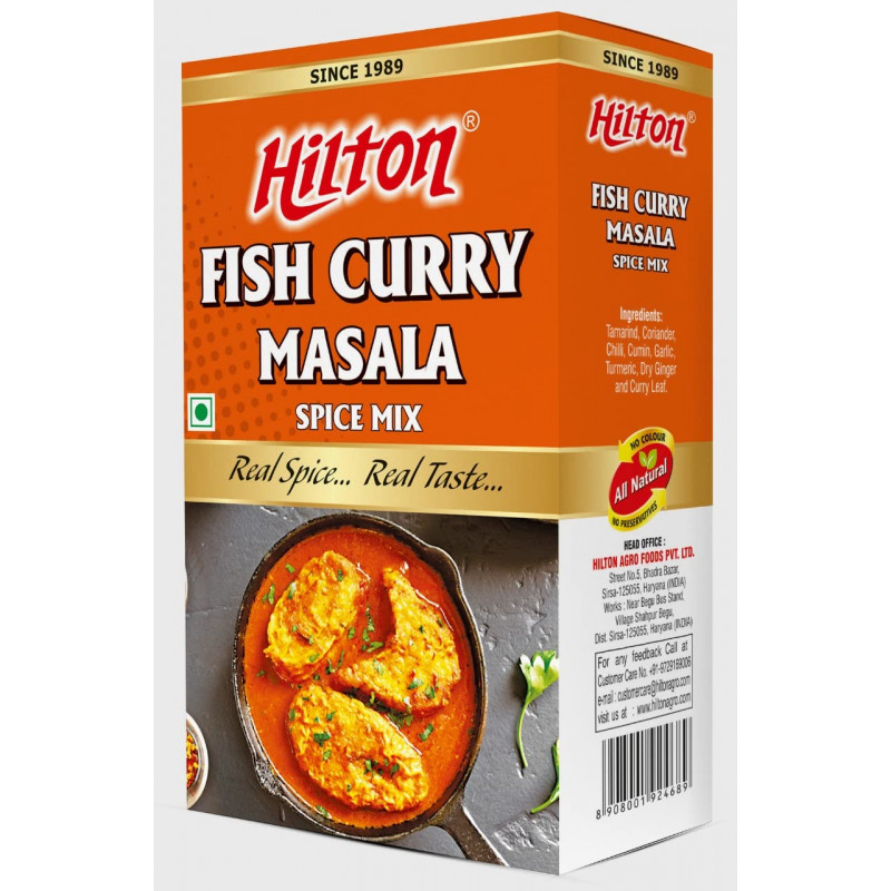 Hilton Fish Curry Dried Masala |Spice & Vibrant Color | A Blend of ...