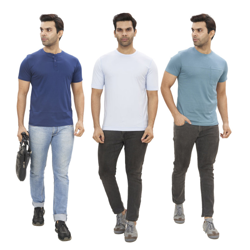 COTTON-DECODE Mens Regular Fit T-shirt | Classic Fit Collection ...