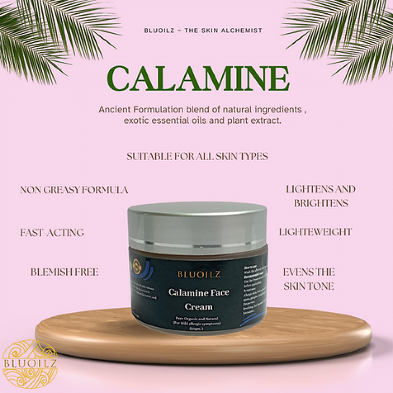 Bluoilz Calamine Face Cream , Smooth Skin Blemish Free Skin Face ...