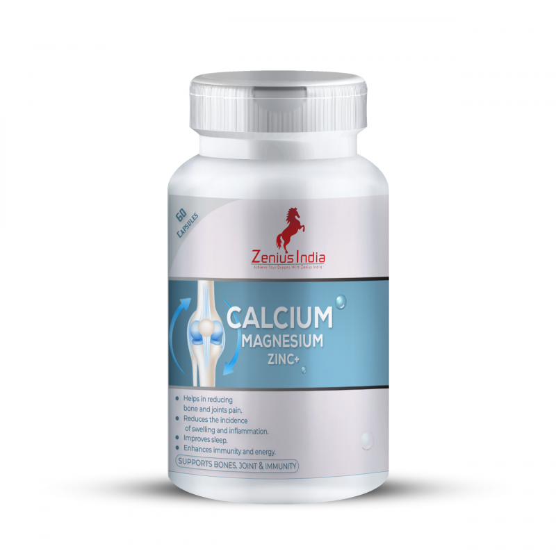 Zenius Calcium Capsules for Complete Bone Health & Joint Support ...