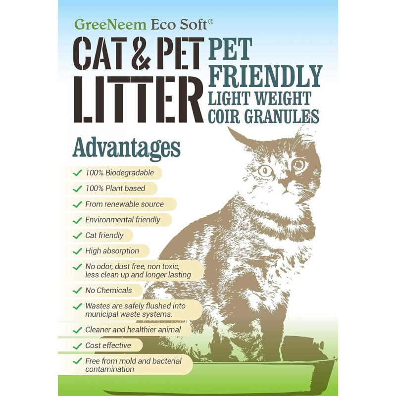 EcoSoft Organic Cat Litter| Plant Based | Smart Quick clumping ...