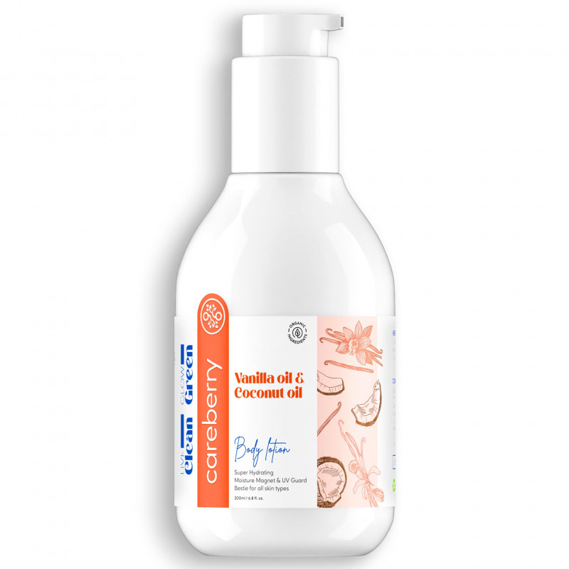 Careberry Vanilla & Extra Virgin Coconut Oil Body Lotion | Ultra ...