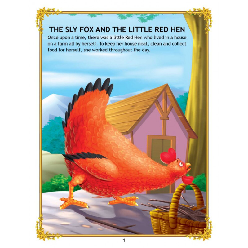 The Sly Fox and the Little Red Hen Story Book for kids | Learning ...