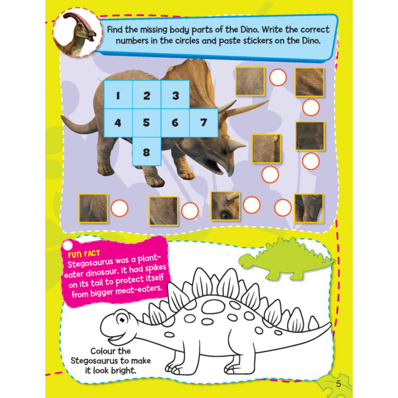 Sticker Activity Book ( Dinosaurs ) | Valuable learning resource ...