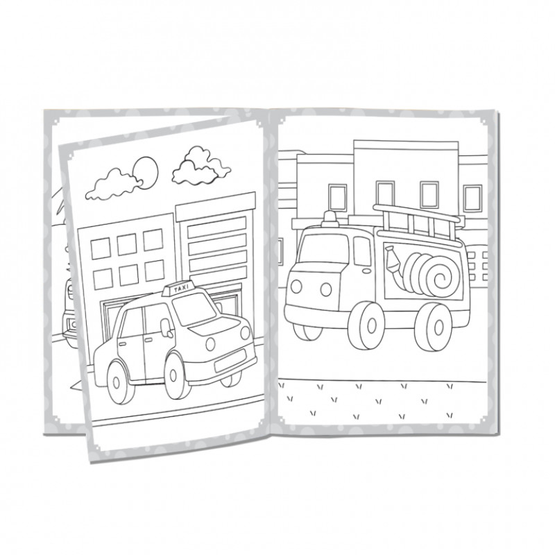 My Ultimate Vehicles Colouring Fun Book with Free Crayons | Coloring ...