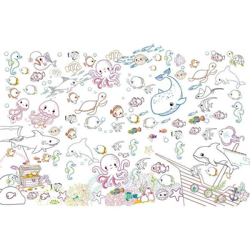 DIY ocean crafts book| Pop Out Under the Ocean With 3D Models Coloring ...