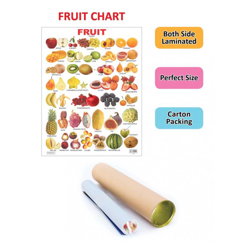 All in One Fruits Wall Chart | Vibrant Visual Learning | Nutritional ...