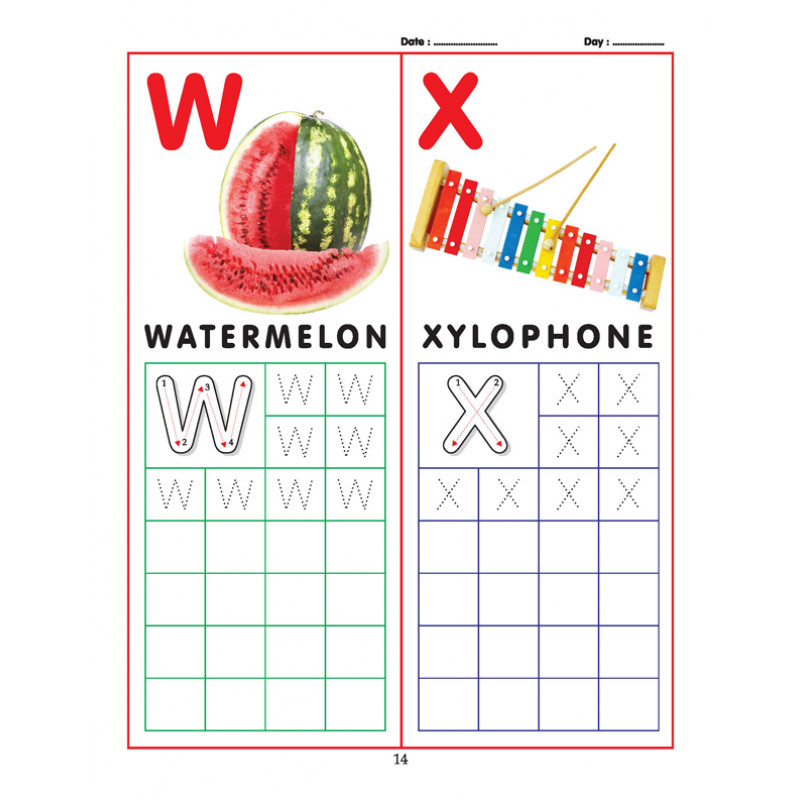 ABC Capital Letters Writing Book | Interactive alphabet activities ...