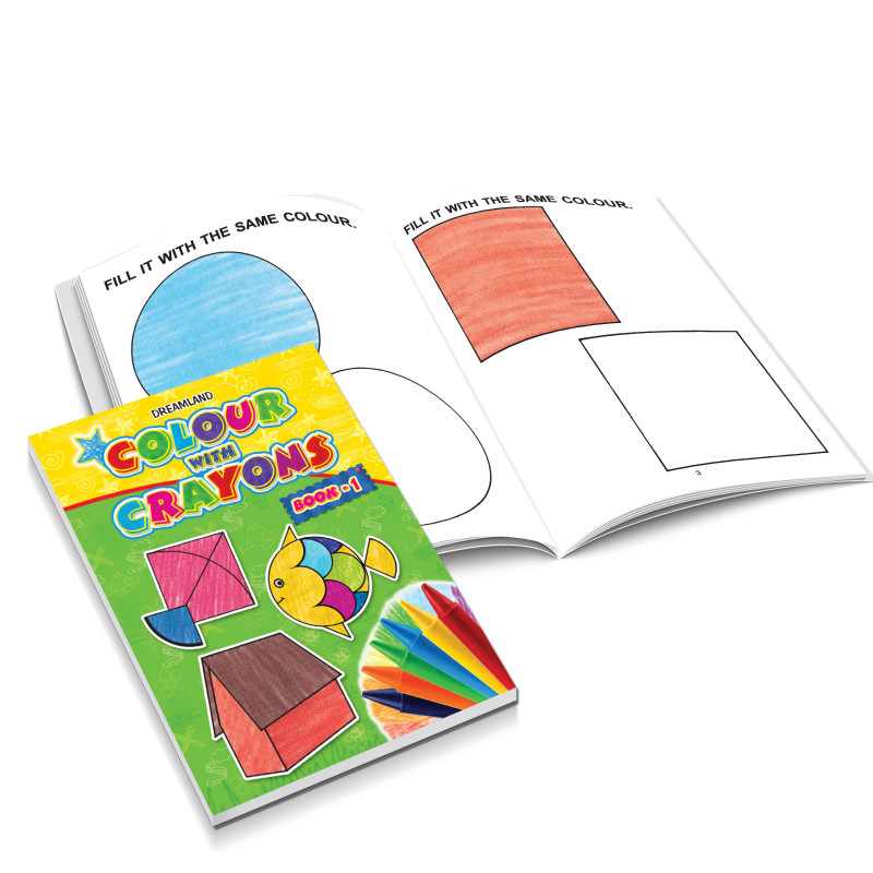 Color With Crayons – 5 Books Pack | Home learning materials | Children ...