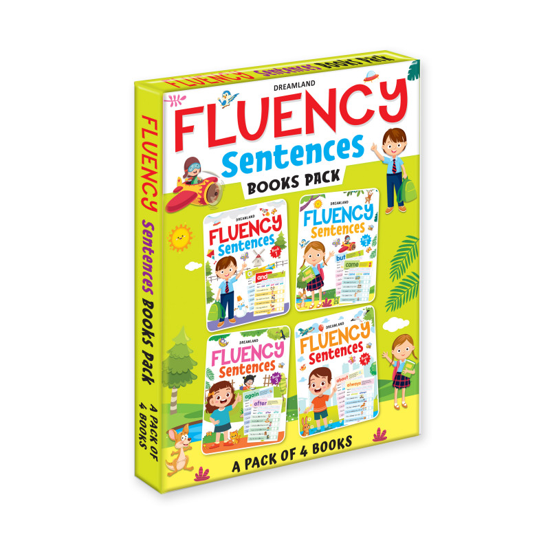 Fluency Sentences Books for Ages 4 to 8 (Pack of 4 Books) | Early ...