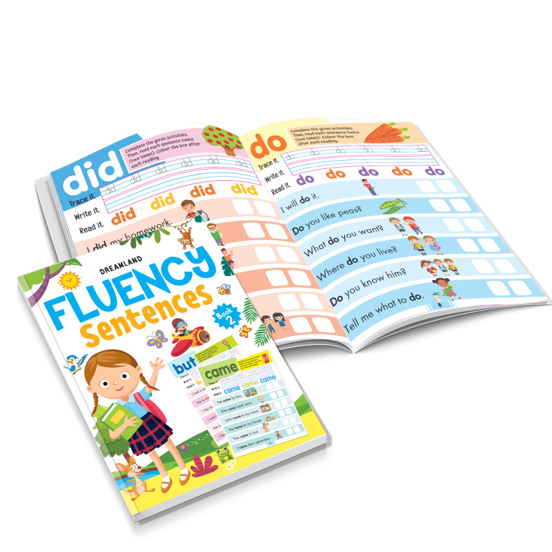 Fluency Sentences Books for Ages 4 to 8 (Pack of 4 Books) | Early ...