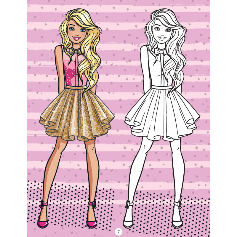 Barbie Copy Coloring Book | Artistic Exploration | Educational Coloring ...