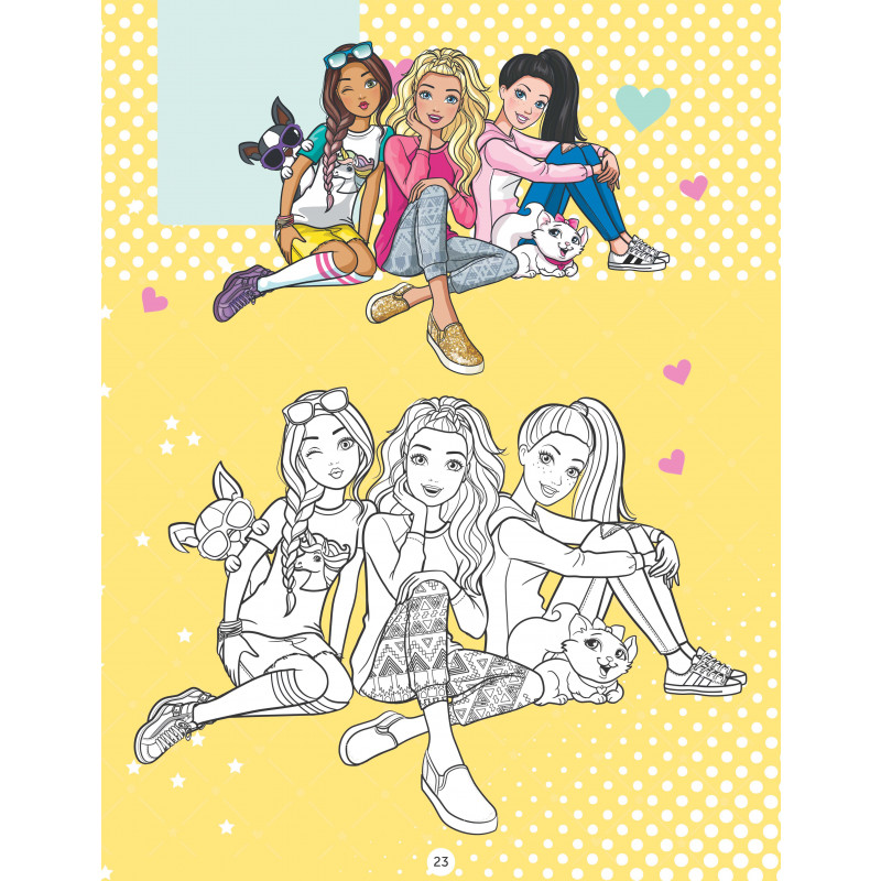 Barbie Copy Coloring Book | Artistic Exploration | Educational Coloring ...