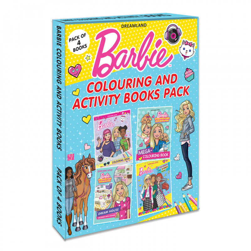 Educational Barbie Coloring and Activity Books Pack (A Pack of 4 Books ...