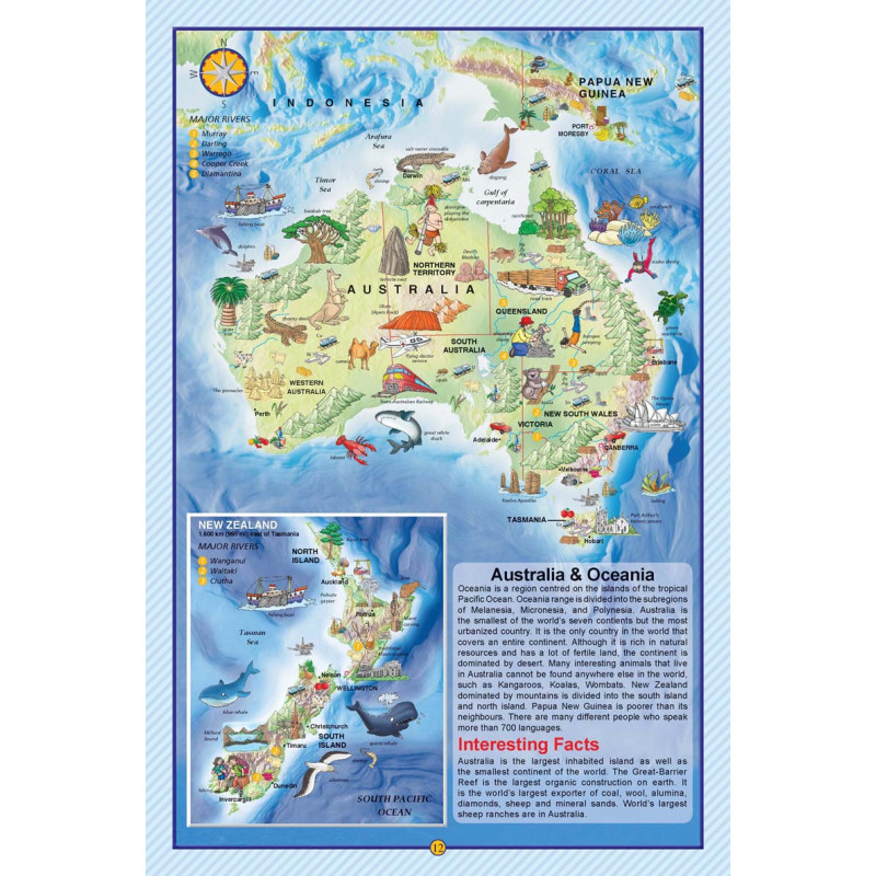 Dreamland's My Jumbo Book Of World Atlas For Kids | Map skills for ...