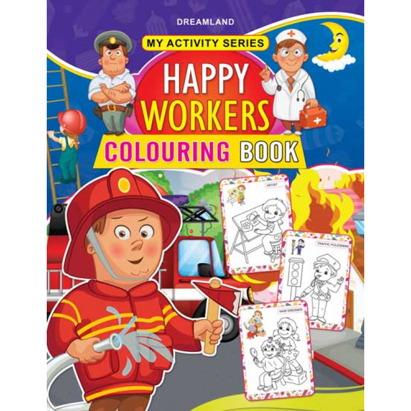 Dreamland's My Activity Series Happy Workers Colouring Book for Kids ...