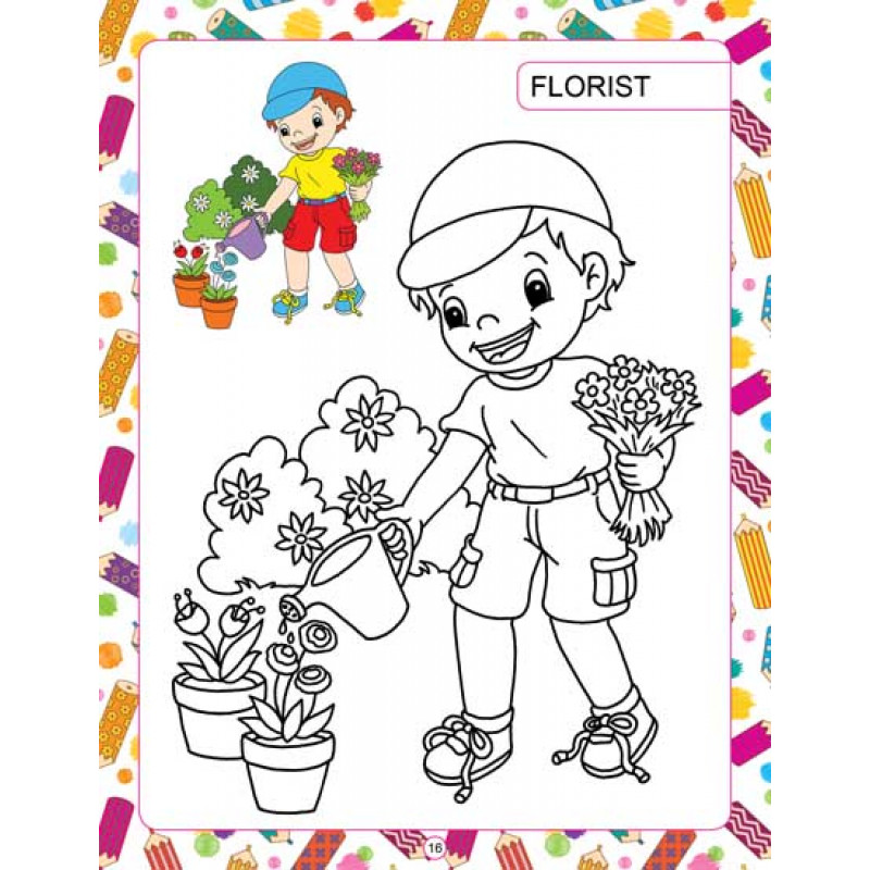 Dreamland's My Activity Series Happy Workers Colouring Book for Kids ...