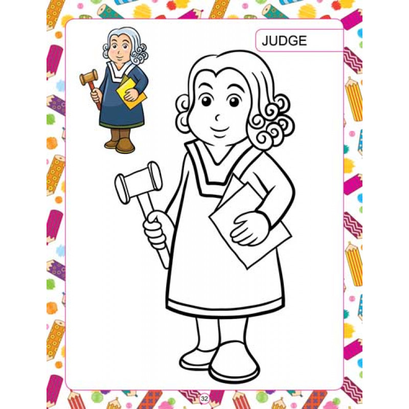 Dreamland's My Activity Series Happy Workers Colouring Book for Kids ...