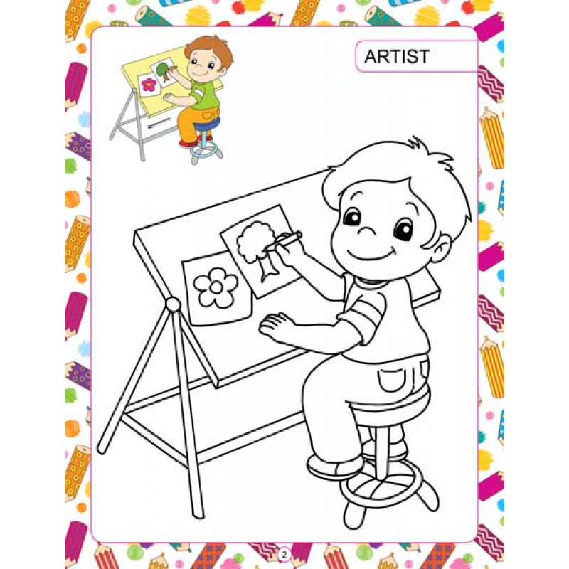Dreamland's My Activity Series Happy Workers Colouring Book for Kids ...