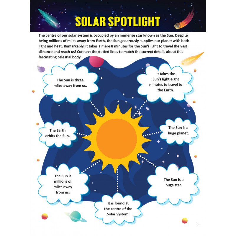 Dreamland's Solar System Exploration Activity Book For Kids Age 5 -10 ...