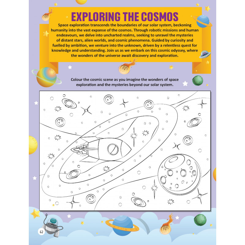 Dreamland's Solar System Exploration Activity Book For Kids Age 5 -10 ...