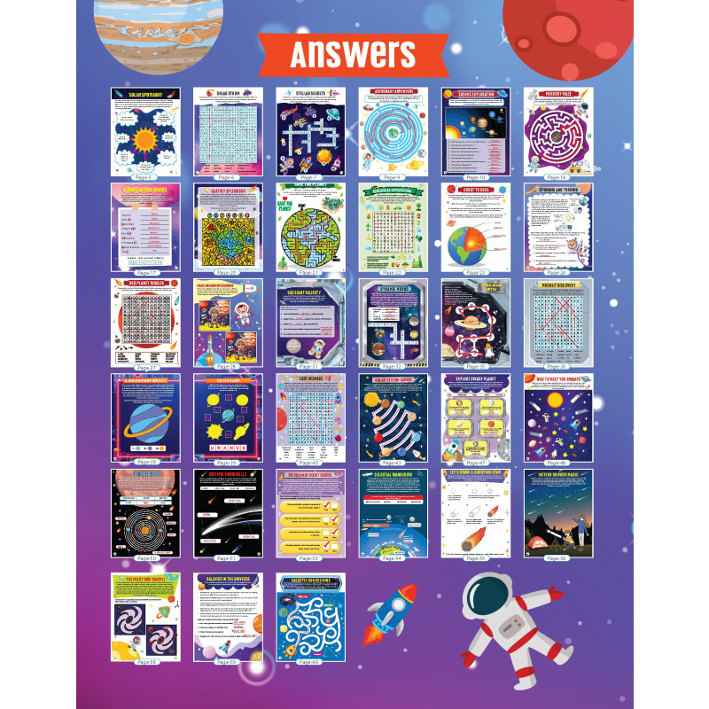 Dreamland's Solar System Exploration Activity Book For Kids Age 5 -10 ...
