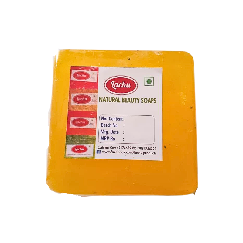 Lachu Homemade Lemon Soap | Refreshing bath soap | All skin types ...