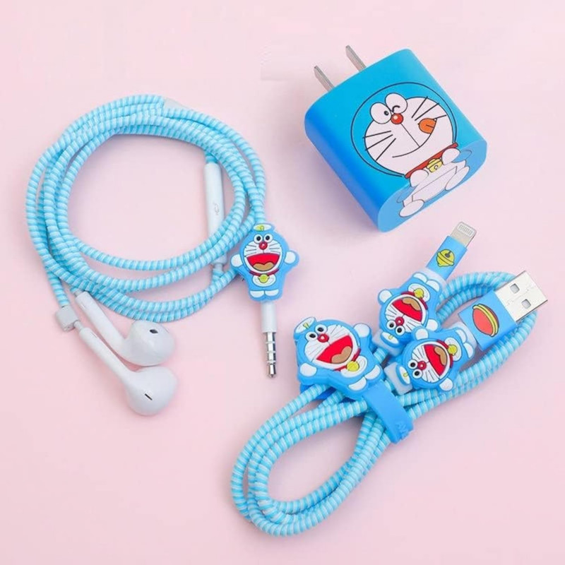 Doremon Style Careflection 6-in-1 Multi Combo Spiral USB Cable ...