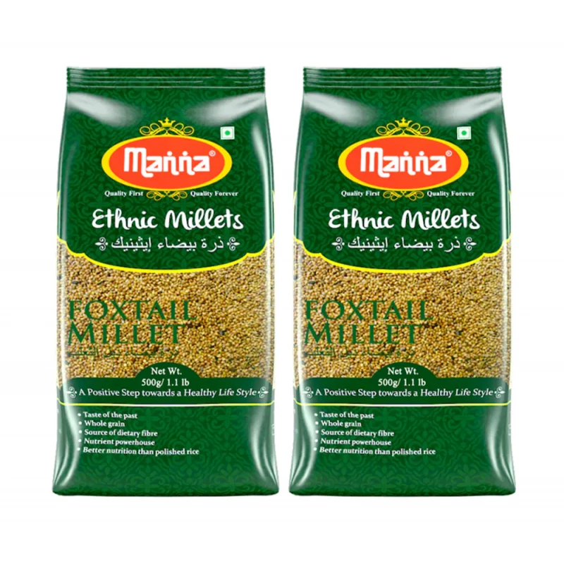 Manna Foxtail Millet | Natural Grains | High Protein | 100% More Fiber ...
