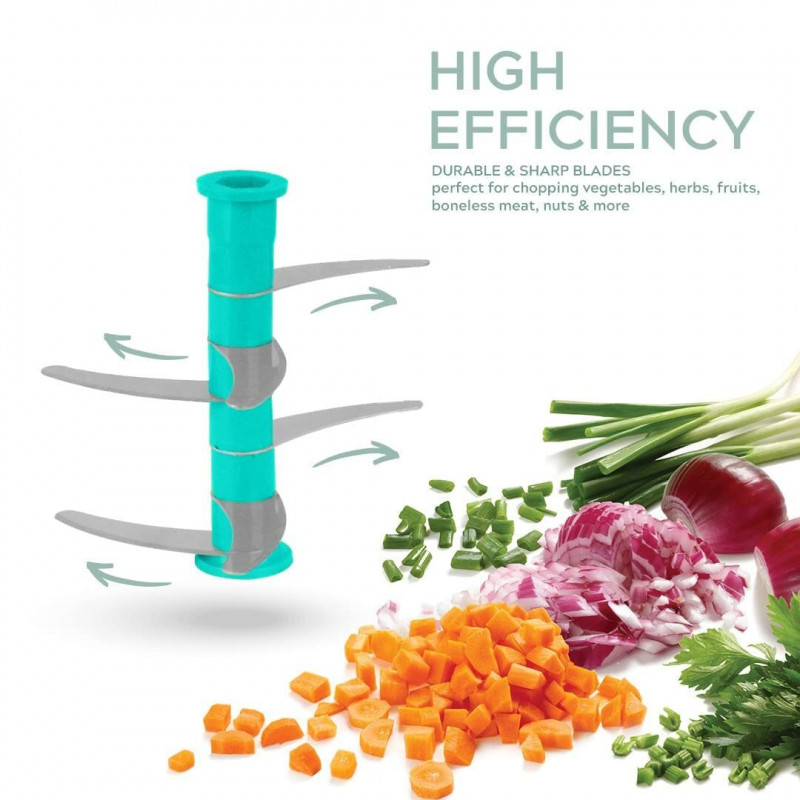 Manual Stainless Steel Vegetable Chopper | Compact Handheld Slicer ...