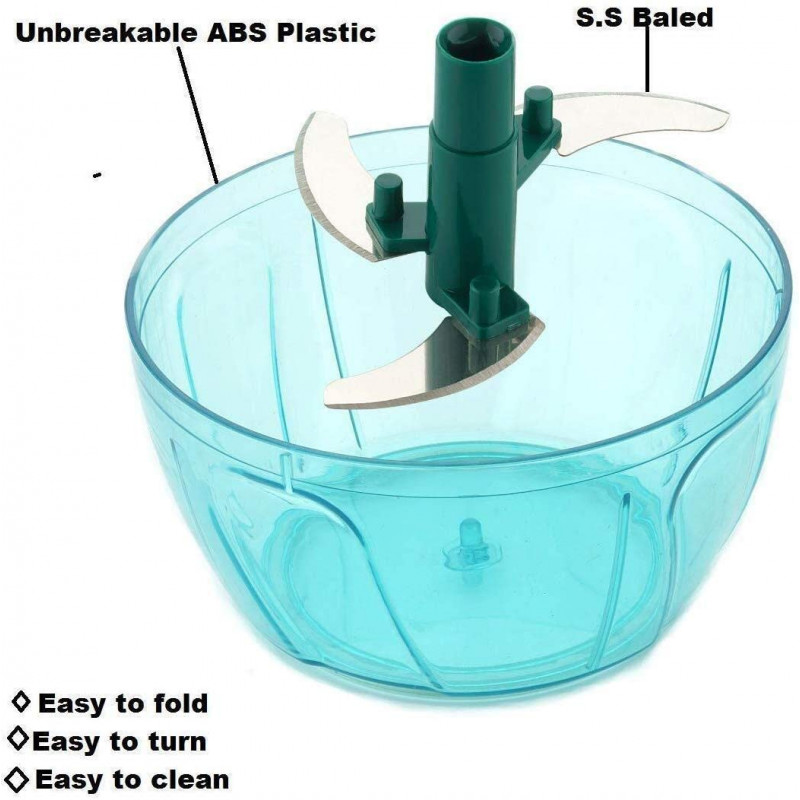 Manual Stainless Steel Vegetable Chopper | Compact Handheld Slicer ...