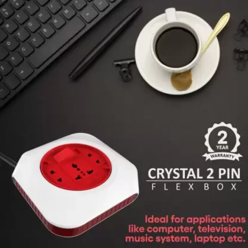 Crystal Square Extension Flex Box 2-Pin | 5 Meter Power Cable ...