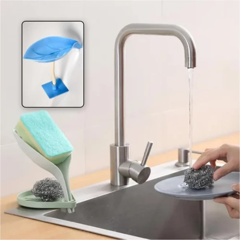 Portable Soap Holder | Leaf-Shape Self Draining Soap Dish Holder, With ...